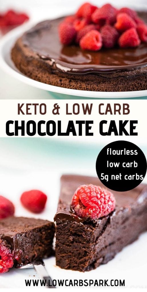 Keto Flourless Chocolate Cake Recipe - Low Carb Spark