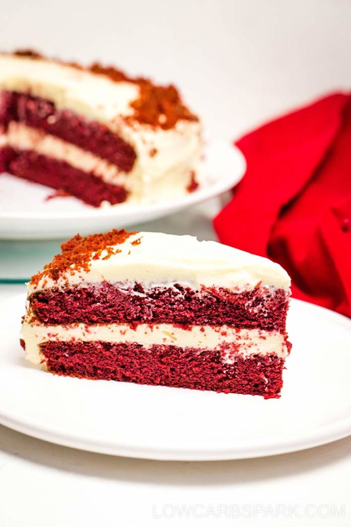 The Best Keto Red Velvet Cake - Only 4g carbs! - Low Carb Spark