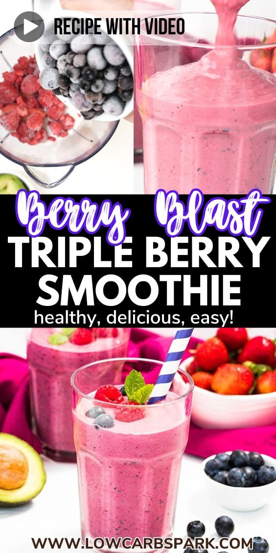 Triple Berry Smoothie Recipe