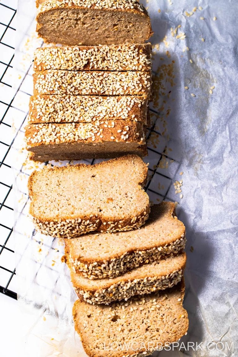 Vegan Keto Bread - Best Eggless Low Carb Bread