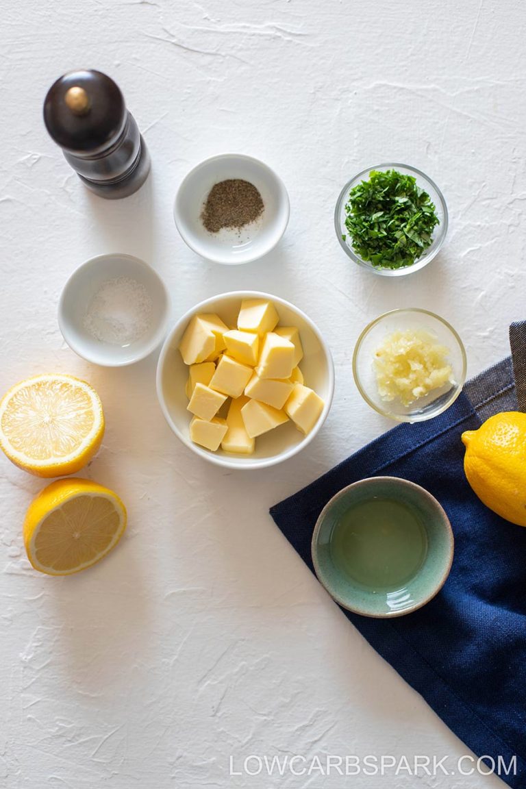 10 Minute Lemon Garlic Butter Sauce - Low Carb Spark