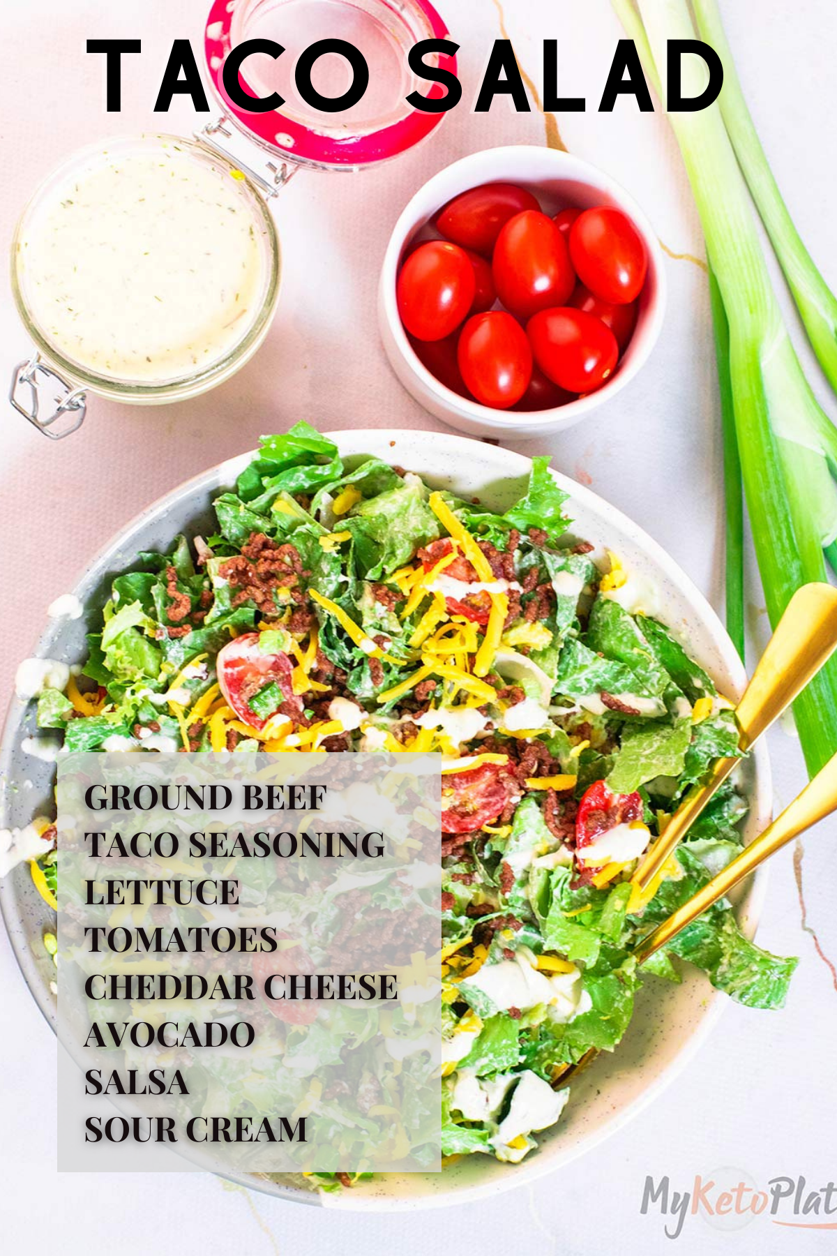 Easy Taco Salad Recipe - Low Carb Spark