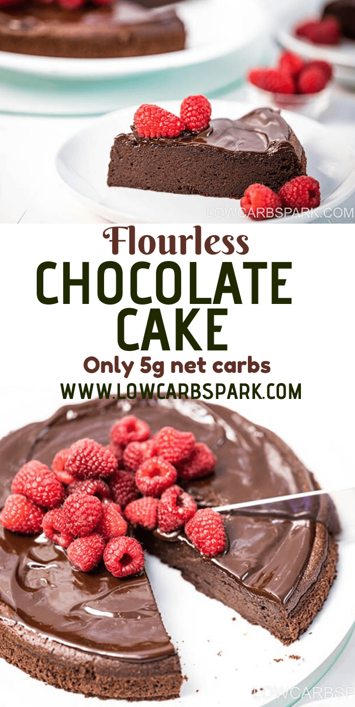 The Best Flourless Chocolate Cake - Low Carb Spark