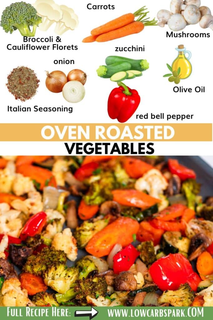 Quick Oven Roasted Vegetables - Low Carb Spark
