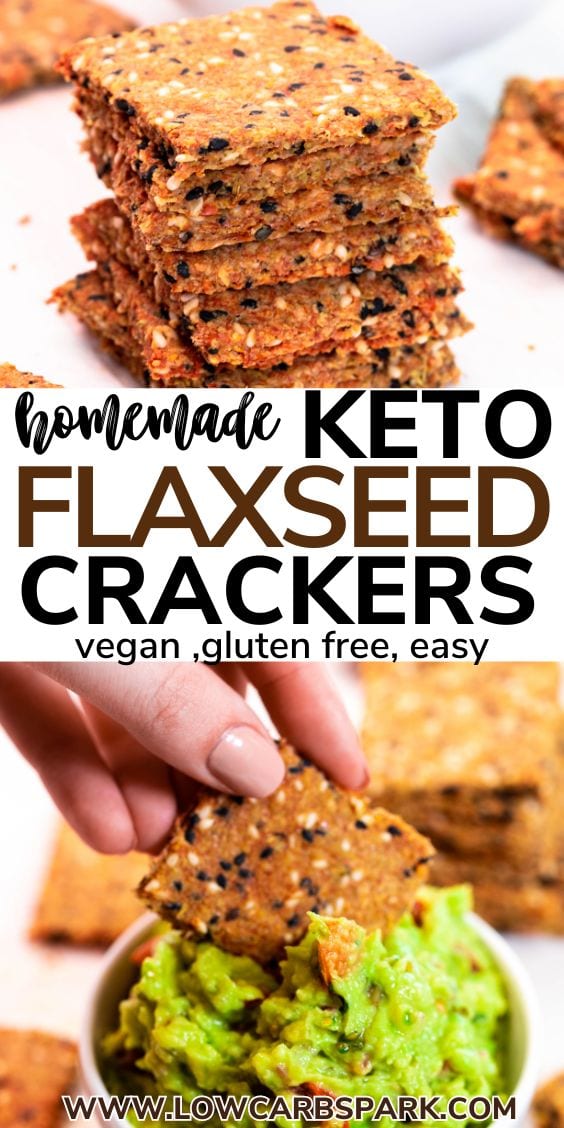 The Best Flaxseed Crackers - Low Carb Spark