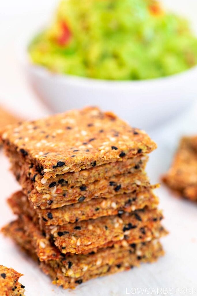 The Best Flaxseed Crackers - Low Carb Spark