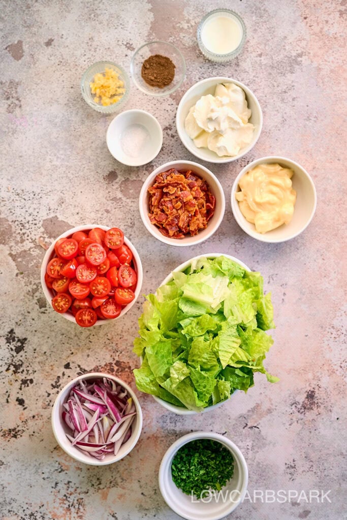 BLT Salad Recipe - Low Carb Spark