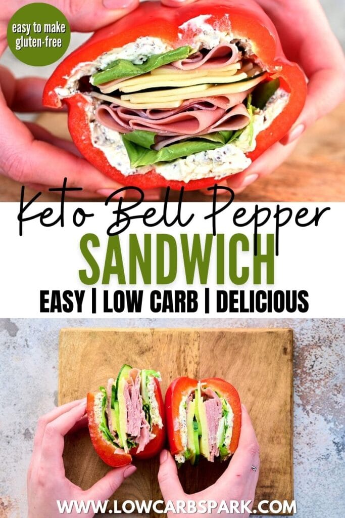 Bell Pepper Sandwich - Low Carb Spark