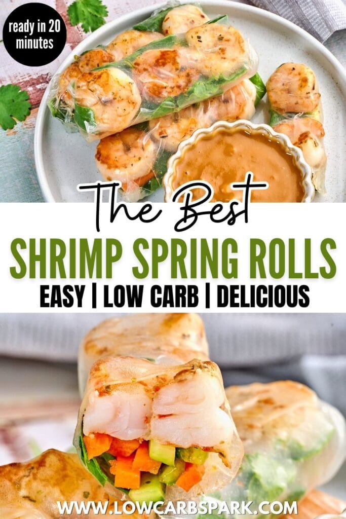 Healthy and Refreshing Shrimp Spring Rolls Recipe - Low Carb Spark