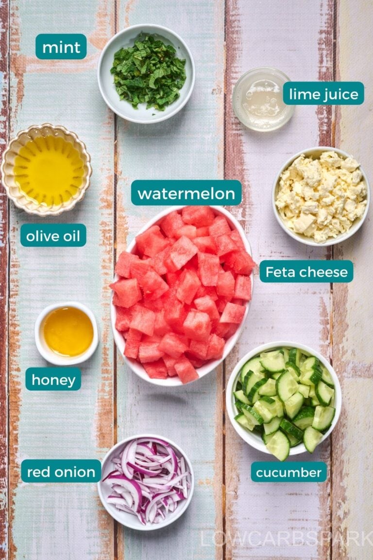 Delicious Watermelon Salad with Feta and Cucumbers
