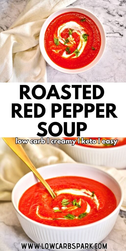 Roasted Red Pepper Soup - Low Carb Spark