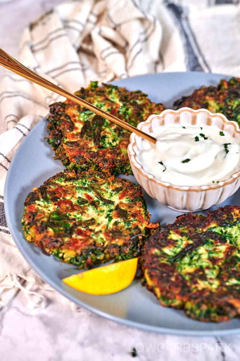 Ultimate Crispy Spinach Fritters Recipe - Low Carb Spark