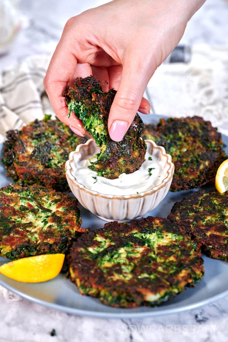 Ultimate Crispy Spinach Fritters Recipe - Low Carb Spark