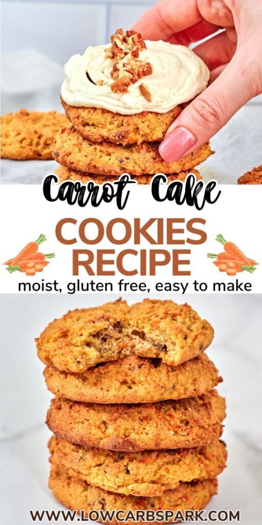 Healthy Carrot Cake Cookies - Low Carb Spark