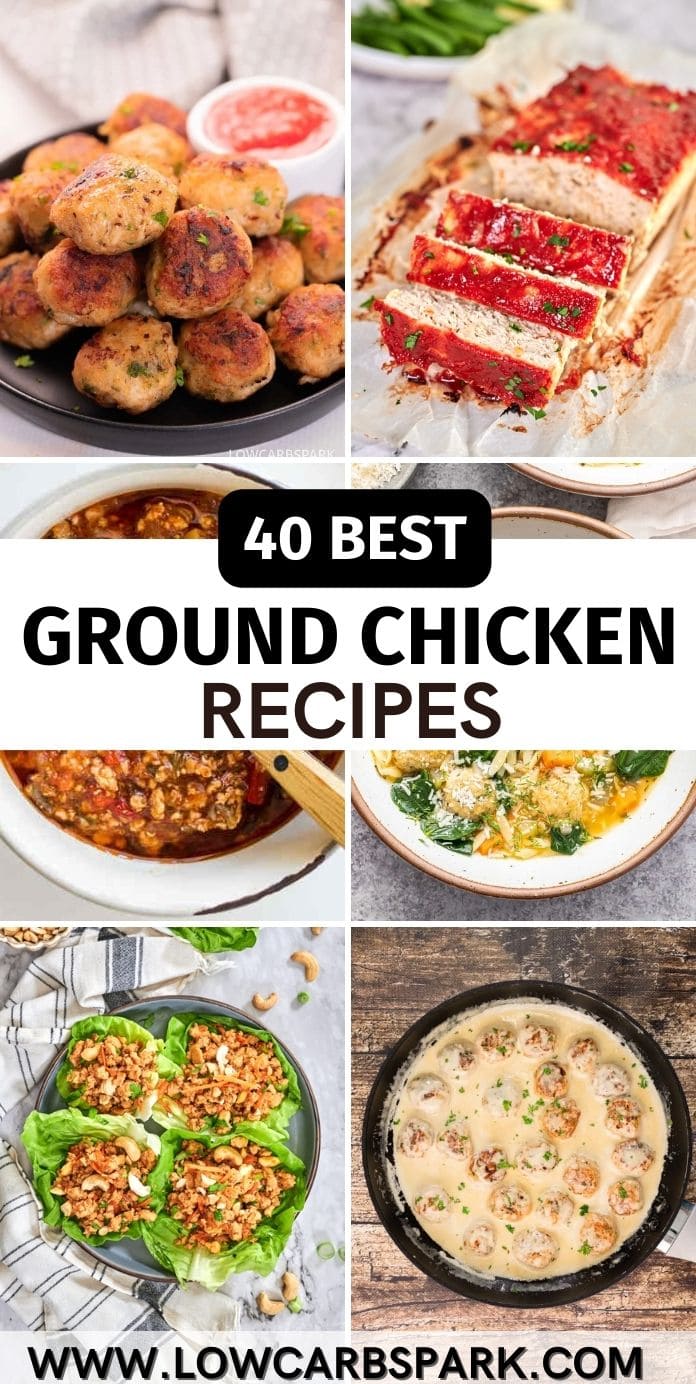 40 Ground Chicken Recipes - Low Carb Spark