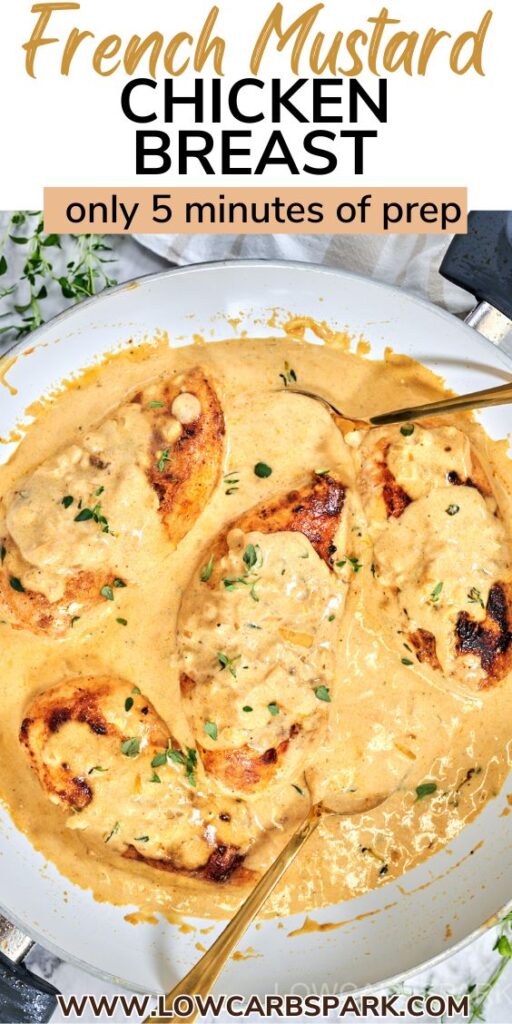 Creamy French Mustard Chicken - Low Carb Spark