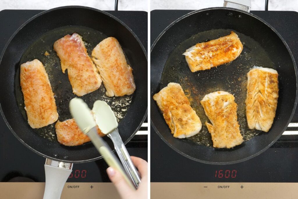 Lemon Butter Pan Seared Cod - Low Carb Spark