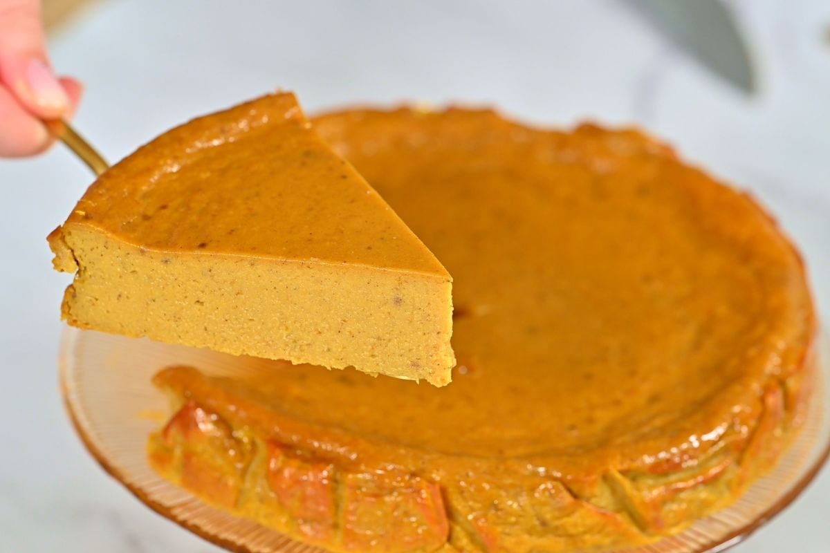 Crustless Pumpkin Pie - Low Carb Spark