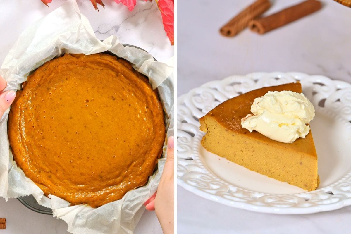 Crustless Pumpkin Pie - Low Carb Spark