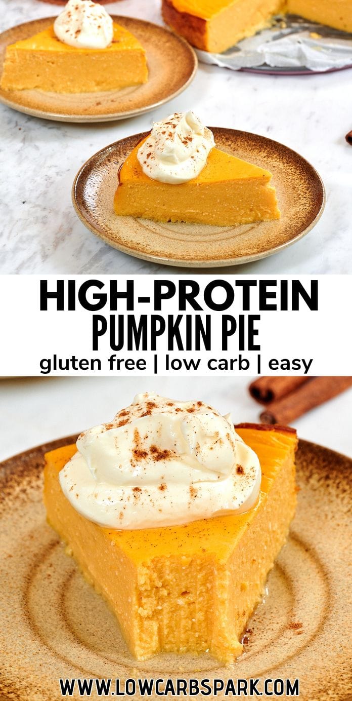 Cottage Cheese Pumpkin Pie (High Protein & Low Calorie)